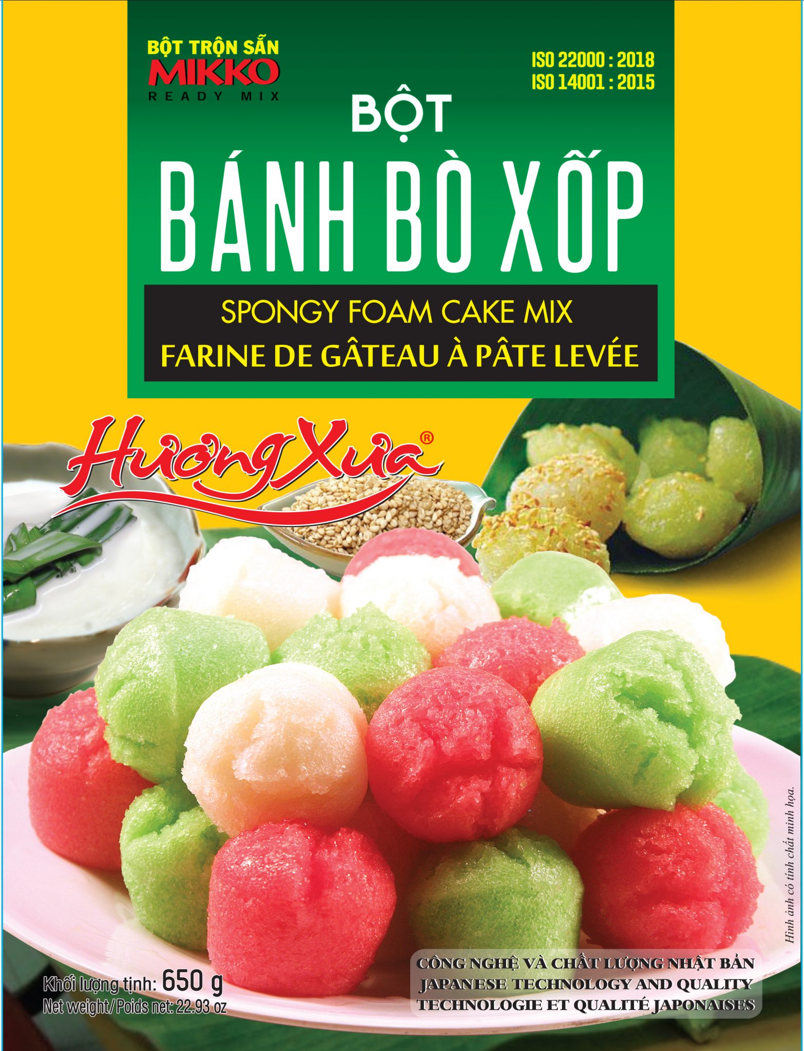 Bột bánh bò xốp Mikko Hương Xưa 650g - MIKKO HƯƠNG XƯA